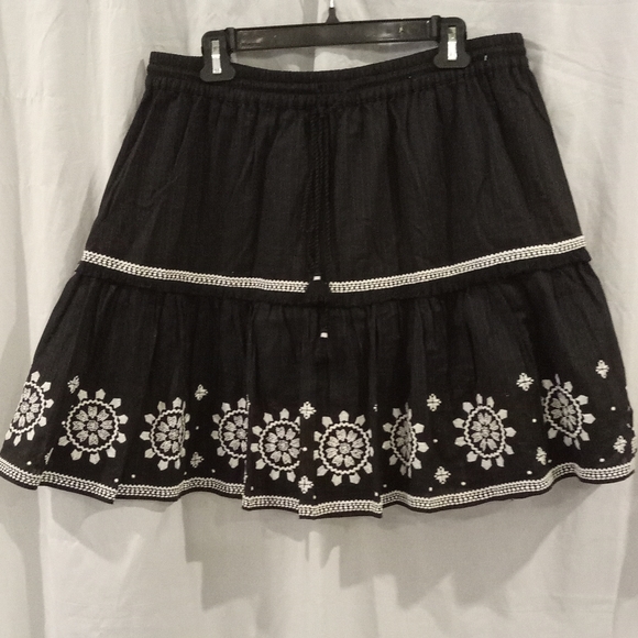 kate spade | Skirts | Kate Spade Mosaic Embroidery Skirt 0 Cotton Pl ...